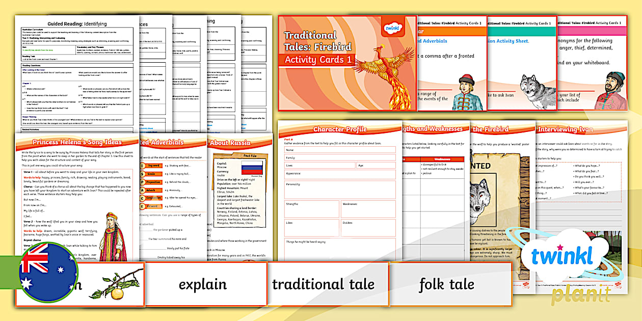 Year 5 Traditional Tales: Firebird Guided Reading Unit Pack