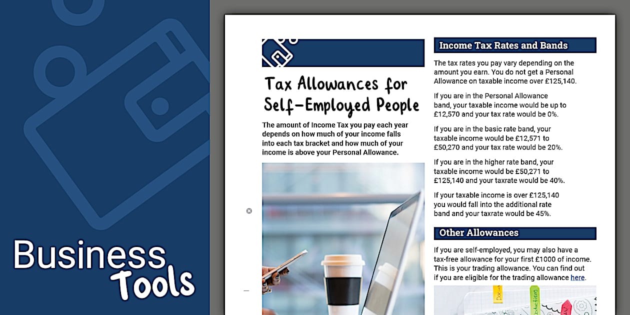 Tax Allowances for Self-Employed People (teacher made)