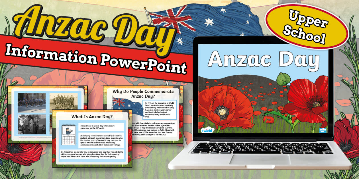 Anzac Day Information PowerPoint Upper School - Australia