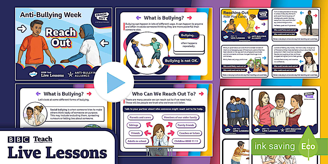 FREE! - Anti-Bullying Week Reach Out BBC Live 7-9 Activity Pack