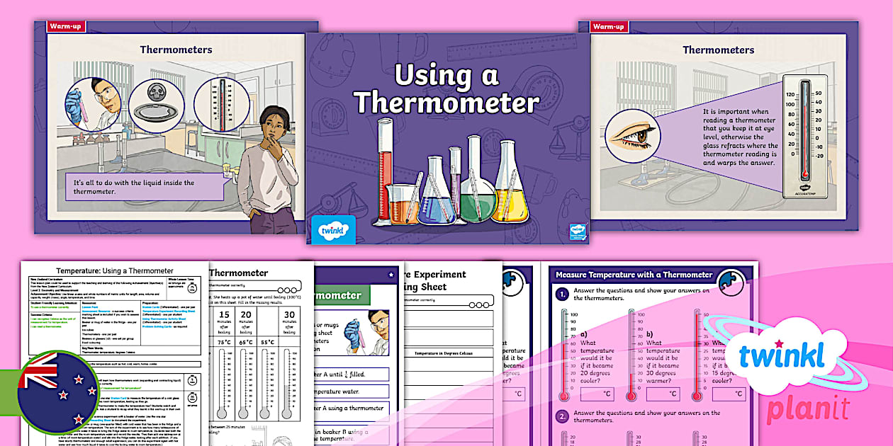 Level 3 Temperature: Measure with a Thermometer Lesson 1