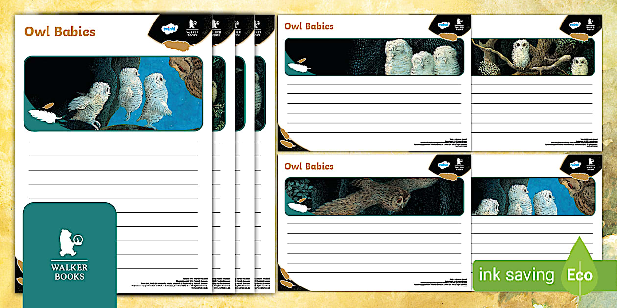 'Owl Babies' Writing Frames