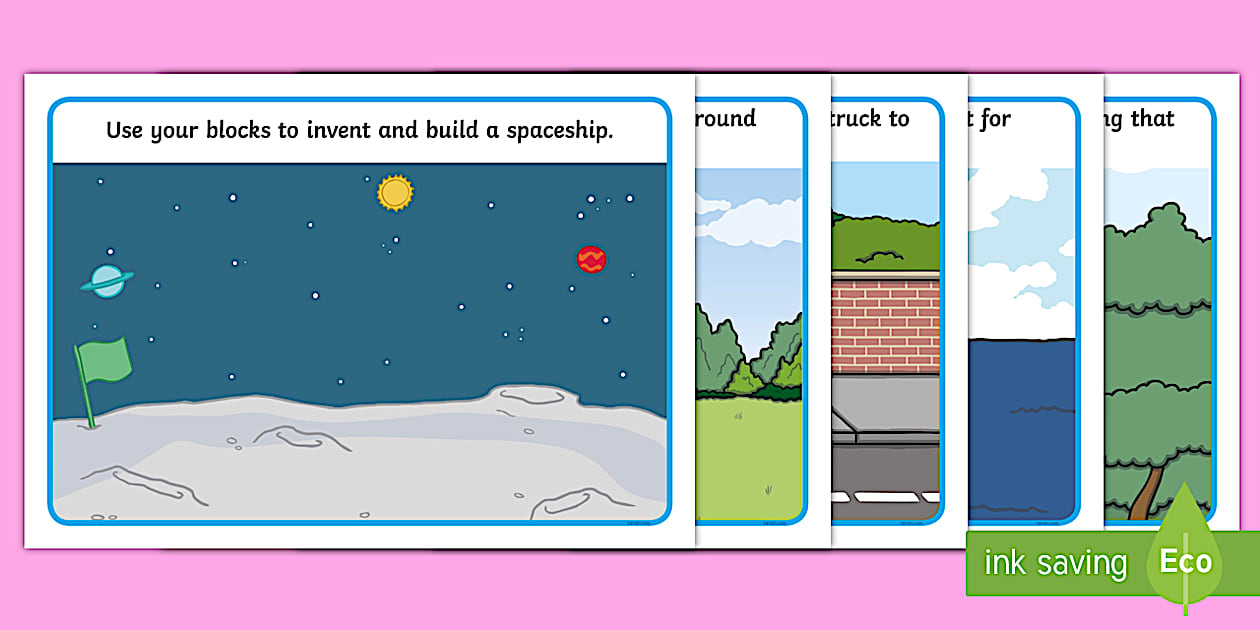 Building Blocks Invention Mats (Teacher-Made) - Twinkl