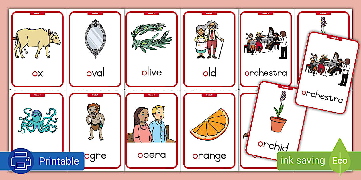 Gr. R Phonics O Flashcards (creat de profesori) - Twinkl