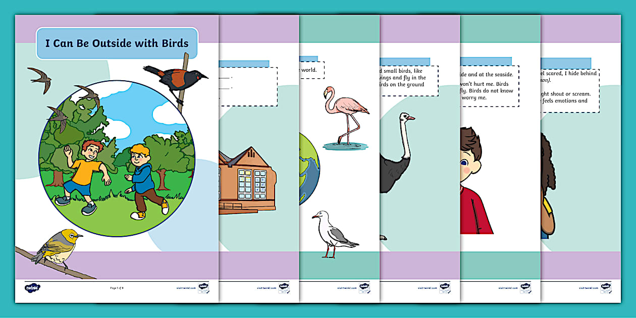 I Can Be Outside with Birds Social Situation (teacher made)