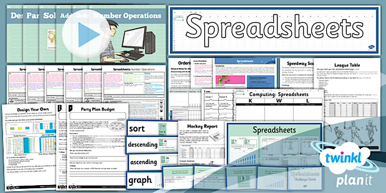 Computing Excel Spreadsheets Lesson Plans | Year 6 Unit Pack