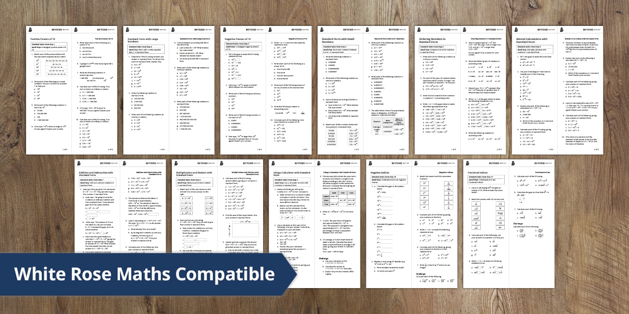 👉 Standard Index Form - Teaching Bundle (Lehrer gemacht)