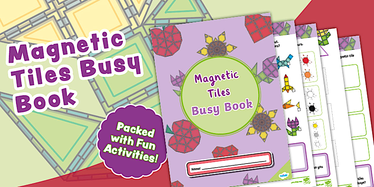 Magnetic Tiles Busy Book - Twinkl