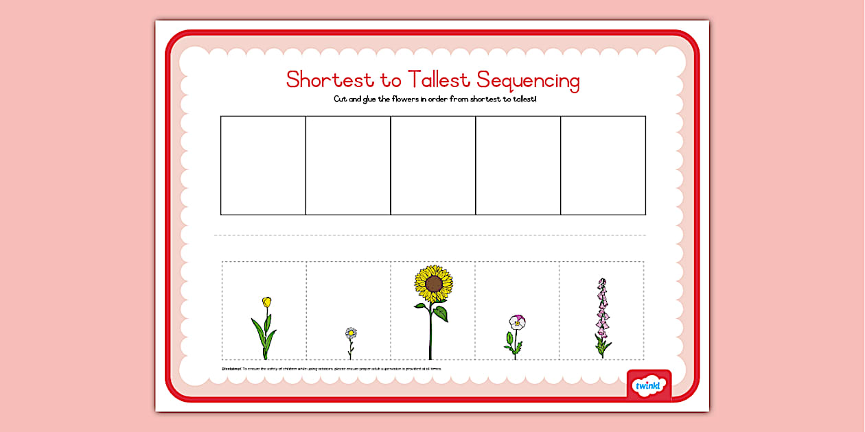 Grade R Length Cut and Paste Activity (Teacher-Made)