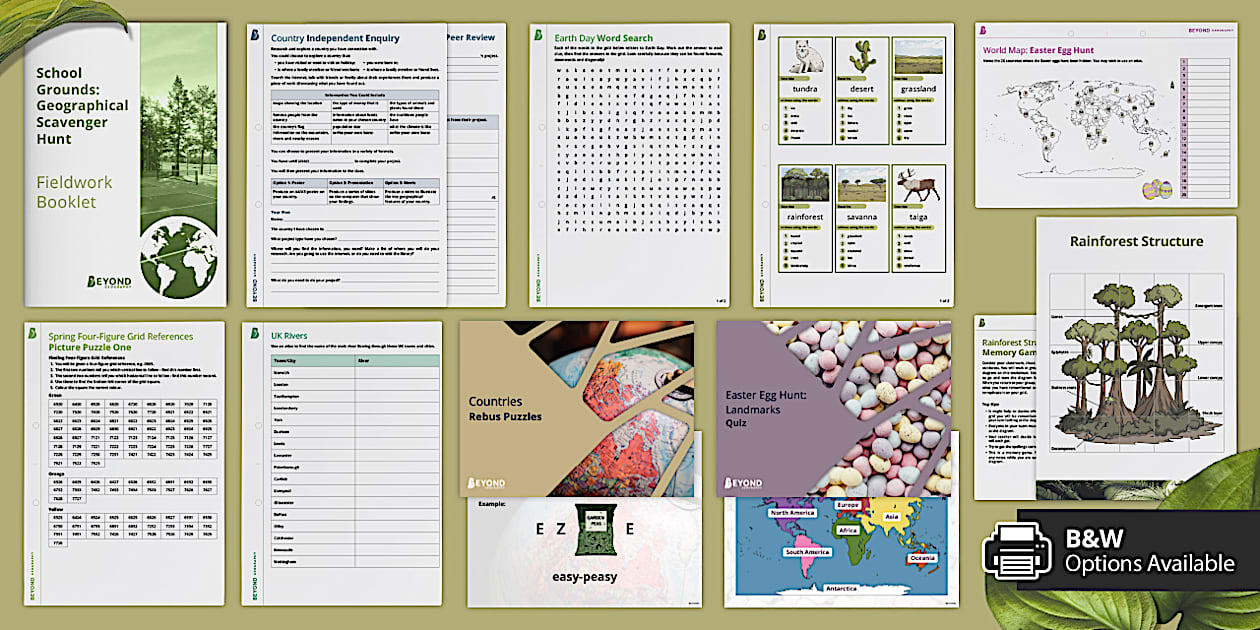 Fun Games for Geography | KS3 End of Term Activity Pack