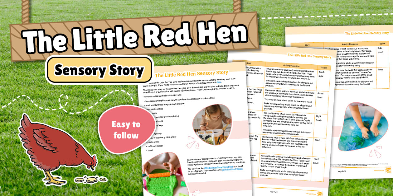 Sensory Story: The Little Red Hen