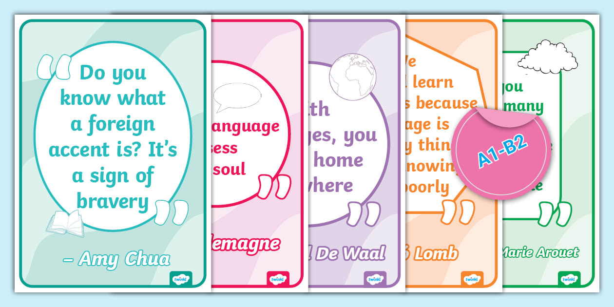 Inspirational Posters for ESL Students (teacher made)