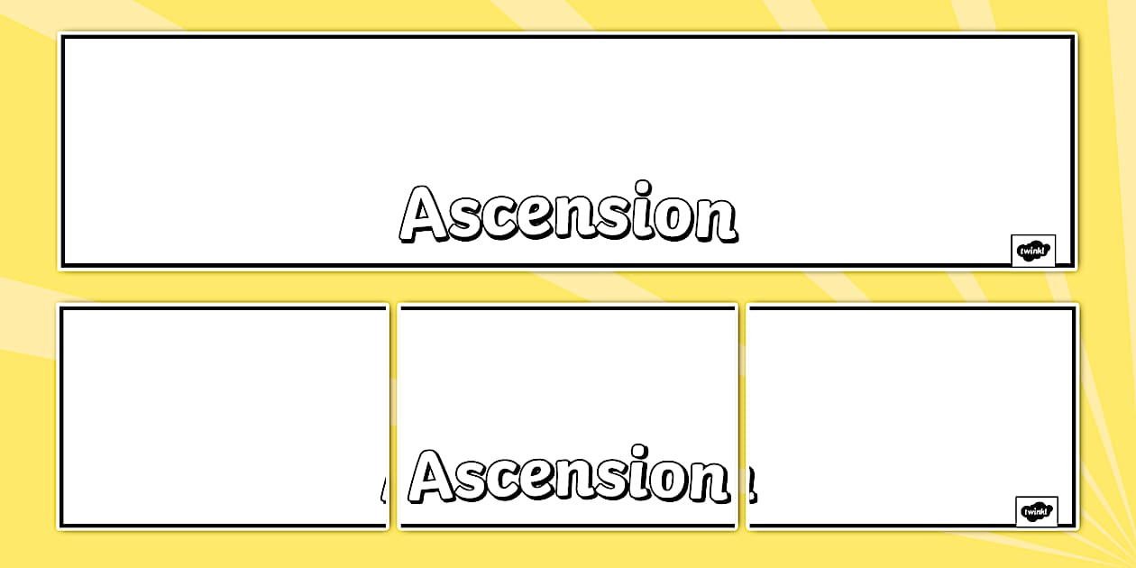 Ascension Collaborative Drawing Display Banner - Twinkl