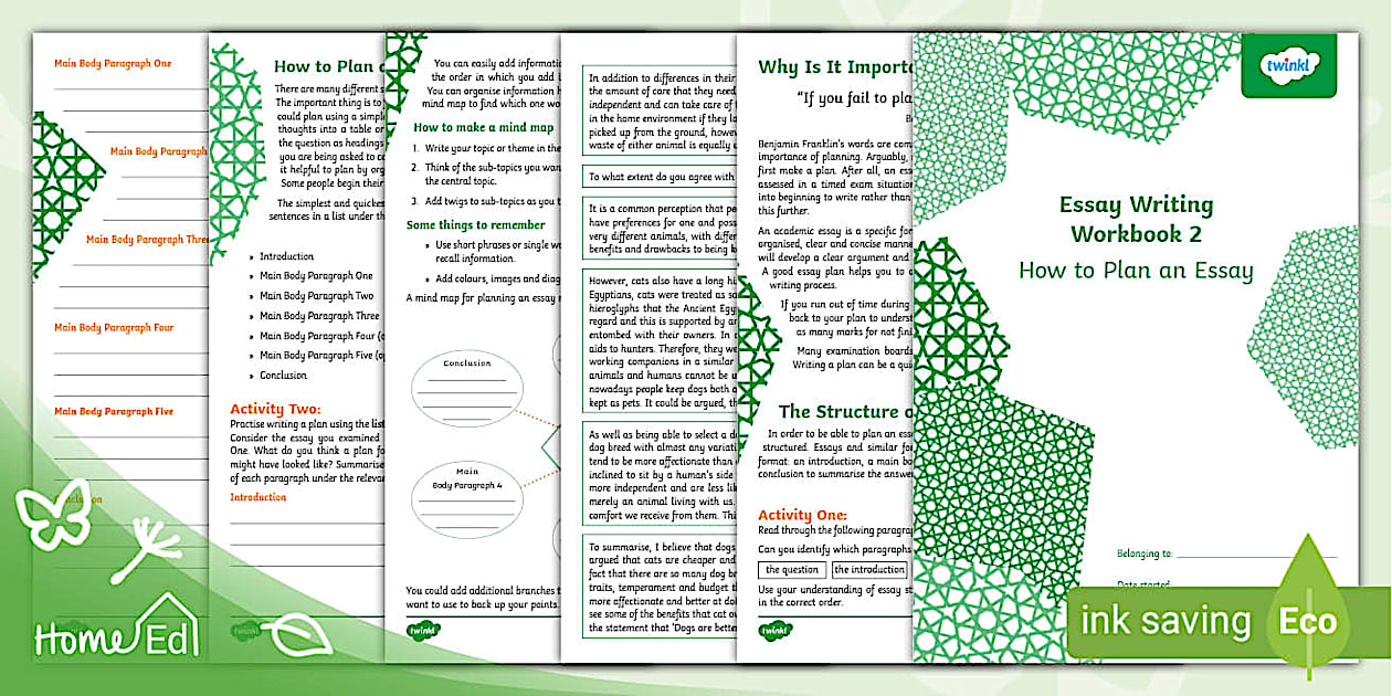 Essay Writing Skills Workbook 2: Planning - Twinkl