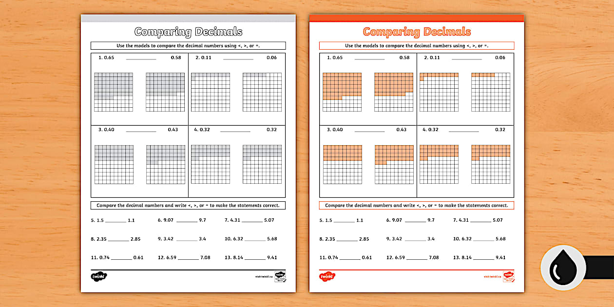 Comparing Decimal Hundredths Activity (Teacher-Made)