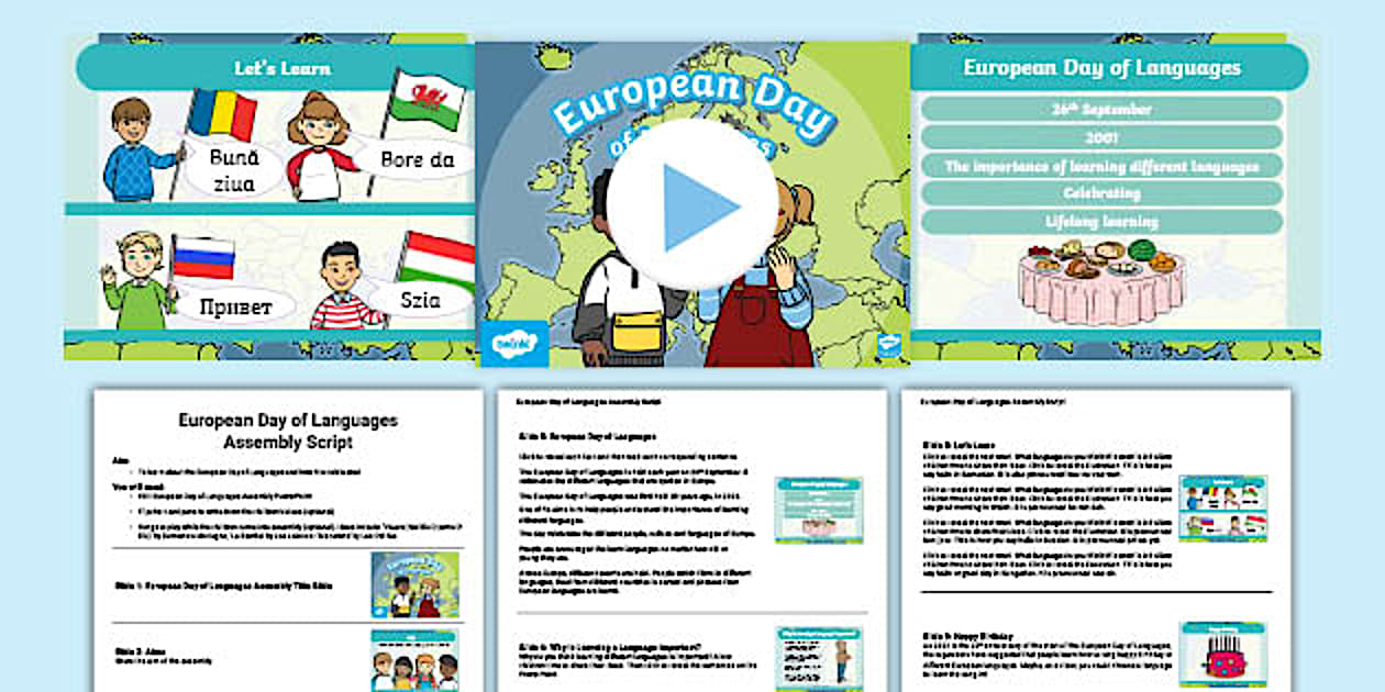👉 KS1 European Day of Languages Assembly Pack (UK)
