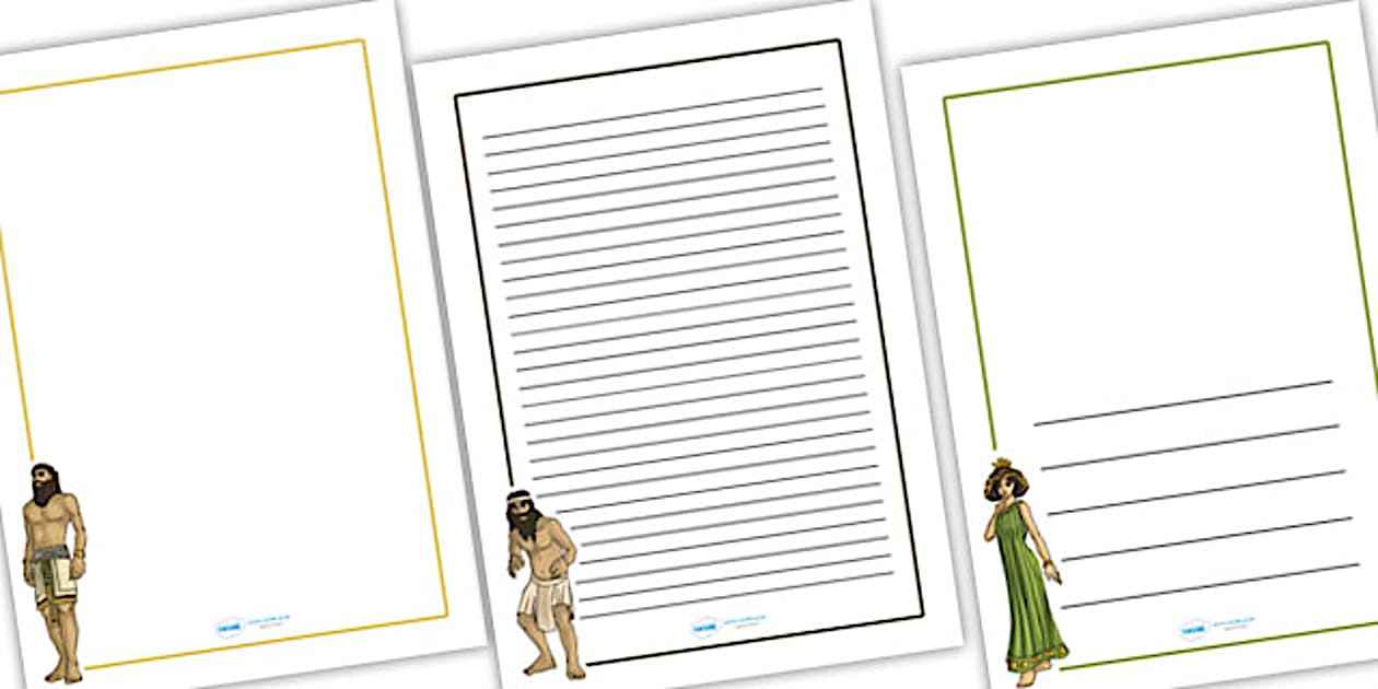 Editable Ancient Sumer Page Borders - Twinkl