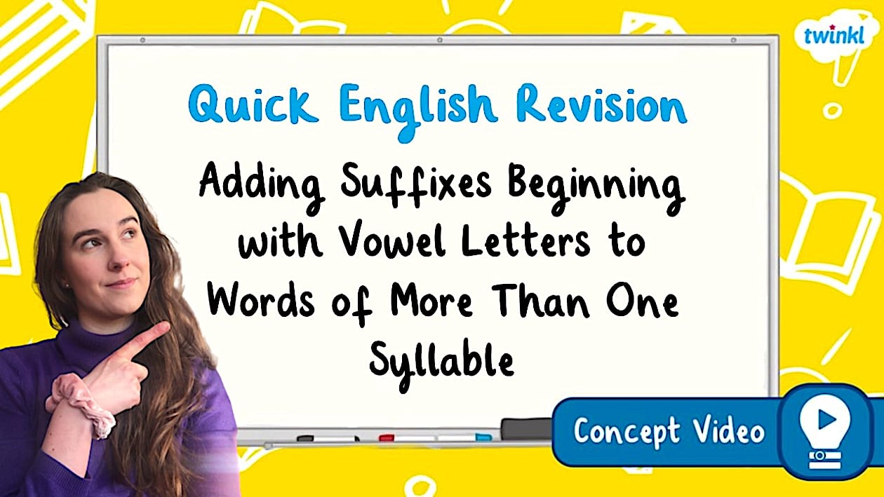Adding Suffixes Beginning with Vowel Letters to Words of More Than One