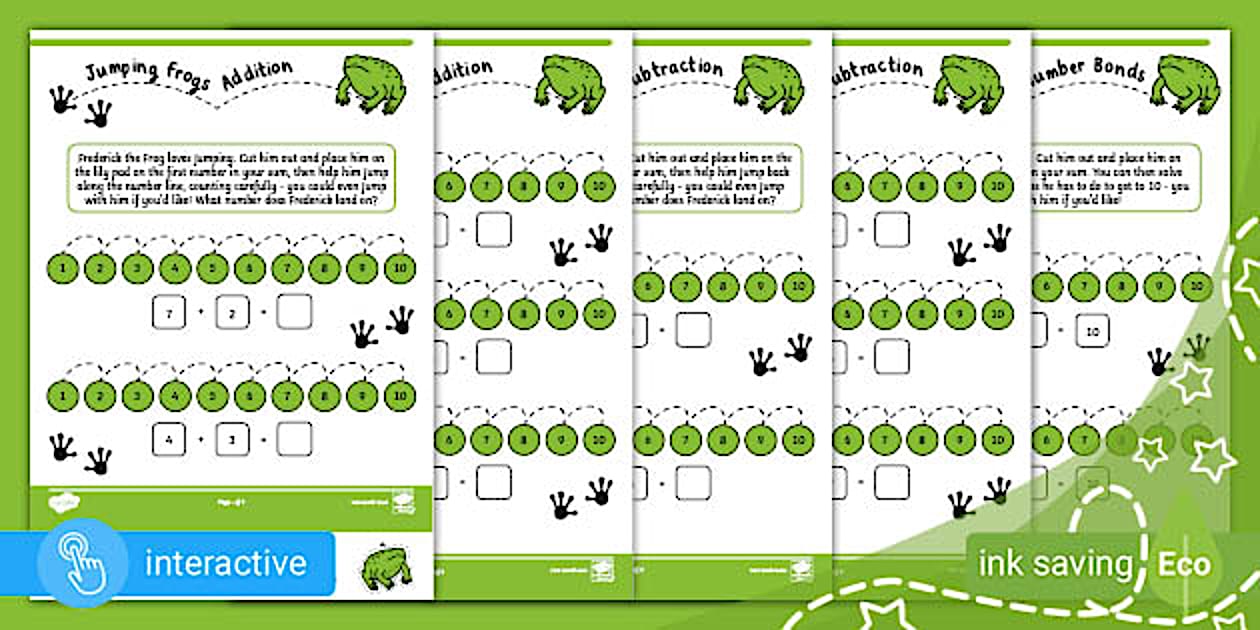 Jumping Frogs Addition and Subtraction (teacher made)