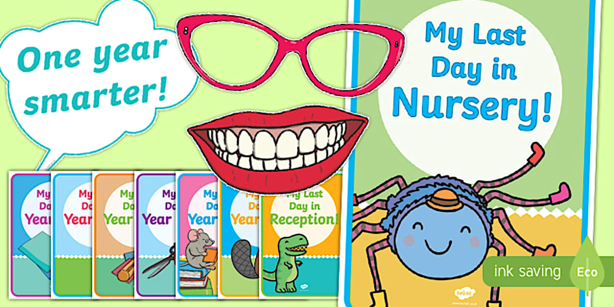 Funny Last Day Photo Props Display Cut-Outs (teacher made)