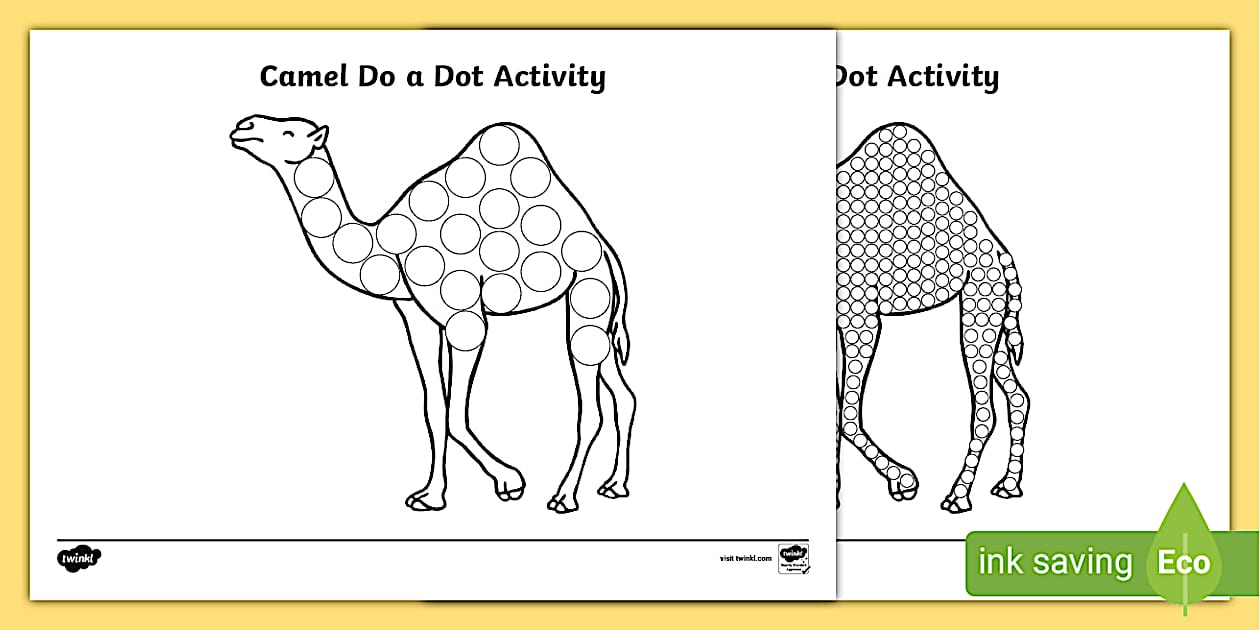 Camel Do a Dot Activity | Activity Sheets | Twinkl | KS1