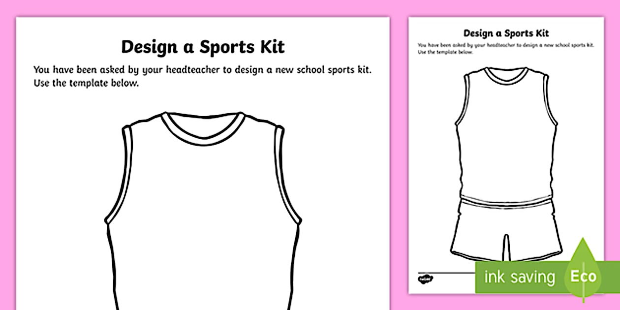 Learning Disability Week: Design a New Sports Kit Worksheet