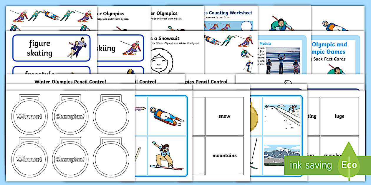 EYFS/KS1 Winter Olympics Activity Pack (teacher made)