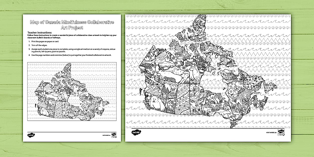 Map of Canada Colouring Page I Twinkl Canada Resources