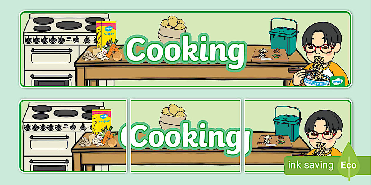 Cookery Display Banner (teacher made) - Twinkl