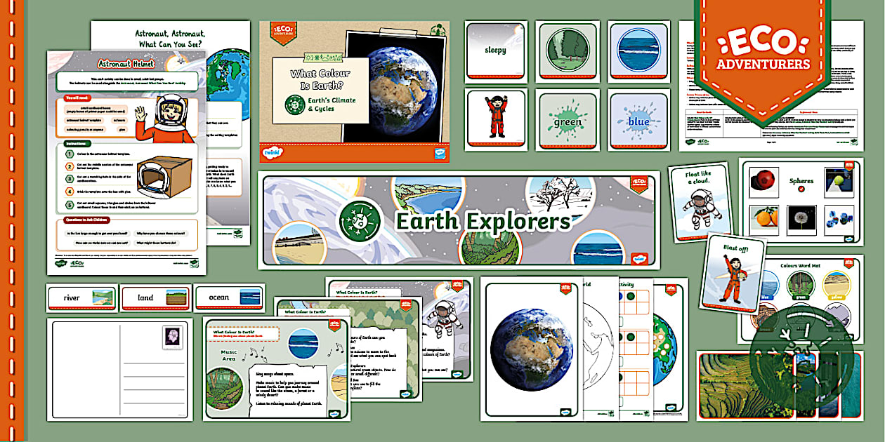 Kindergarten Earth's Climate & Cycles: The Earth - What Colour Is Earth?