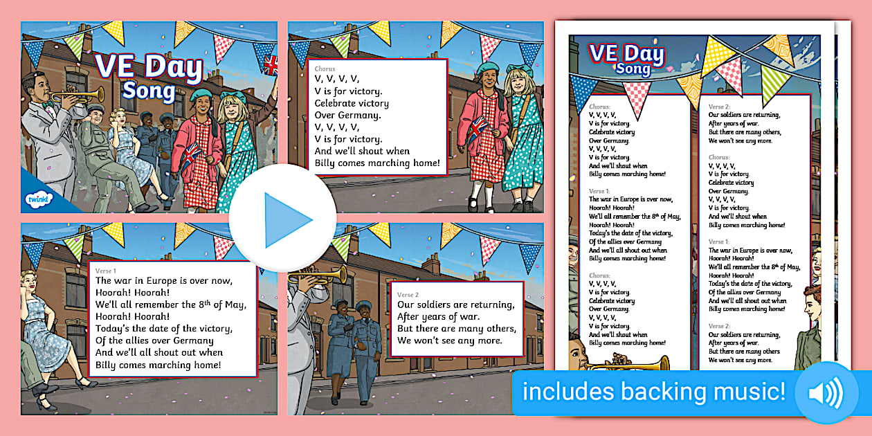 V is for Victory - a Song About VE Day (Teacher-Made)