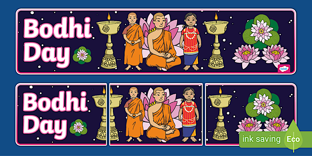 KS1 Bodhi Day Banner (teacher made) - Twinkl