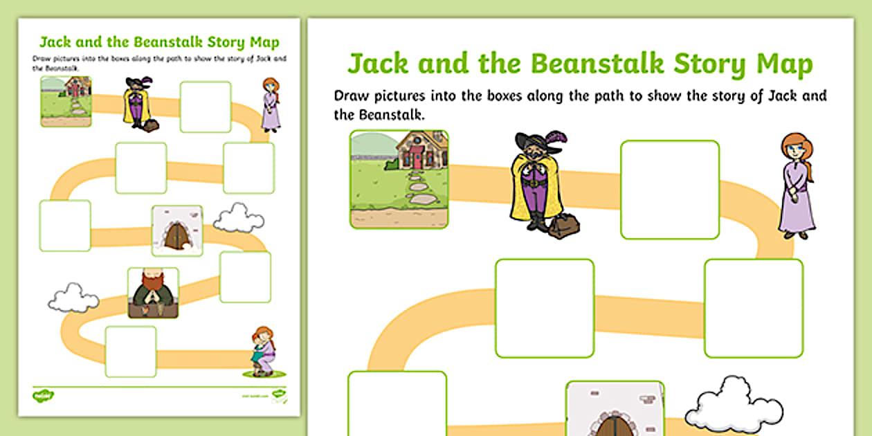 👉 Jack and the Beanstalk Story Map Activity - Twinkl