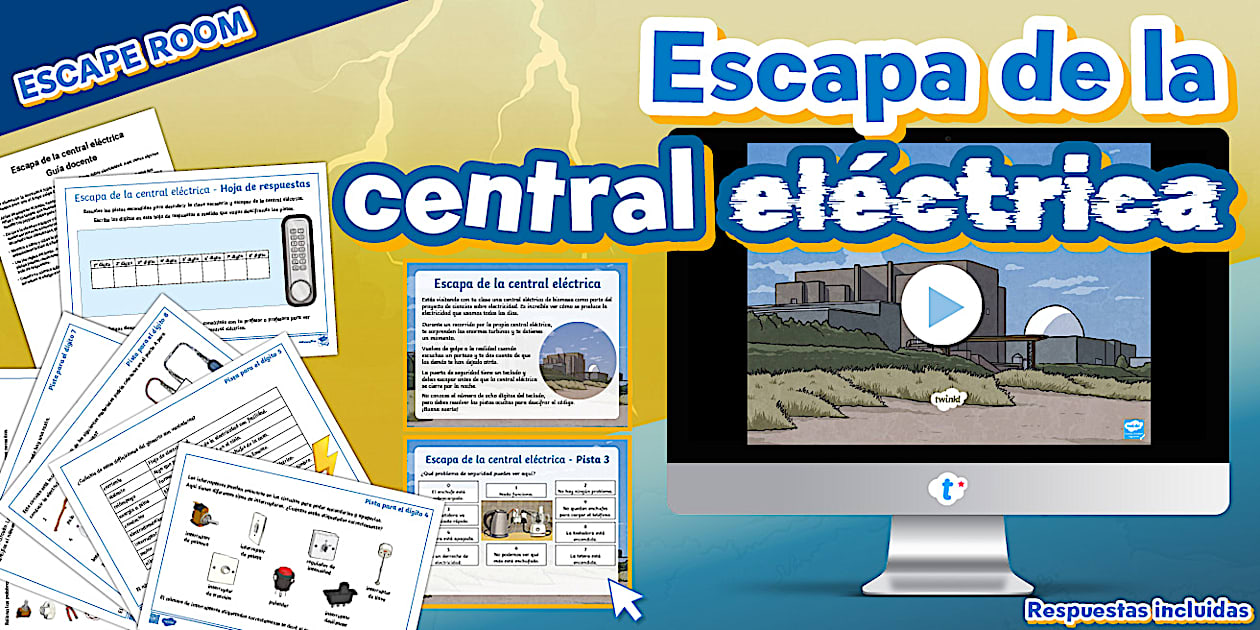 Escape Room: Escapa de la central eléctrica - Electricidad