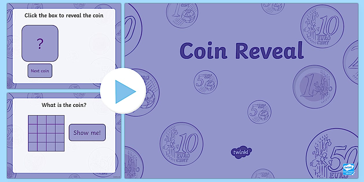 Euro Coin Reveal PowerPoint (teacher made) - Twinkl