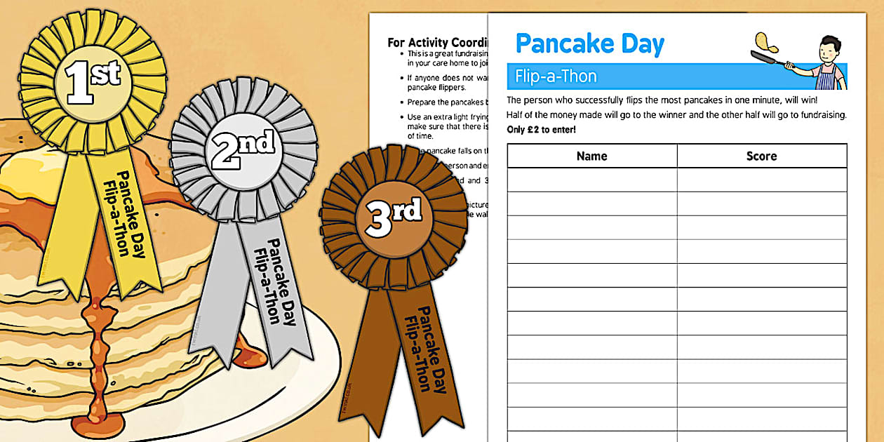 Pancake Day Flip a Thon (teacher made) - Twinkl