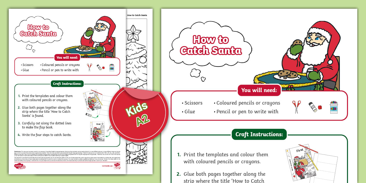 ESL How to Catch Santa [Kids, A2] (teacher made) - Twinkl