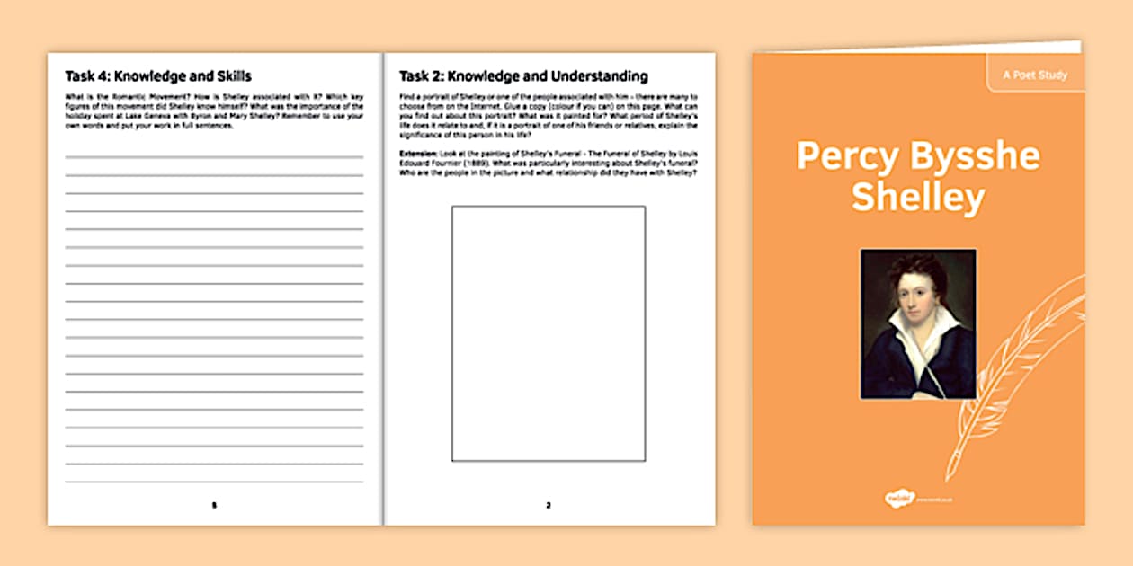 AQA Poetry: Percy Bysshe Shelley - Guided Research Booklet