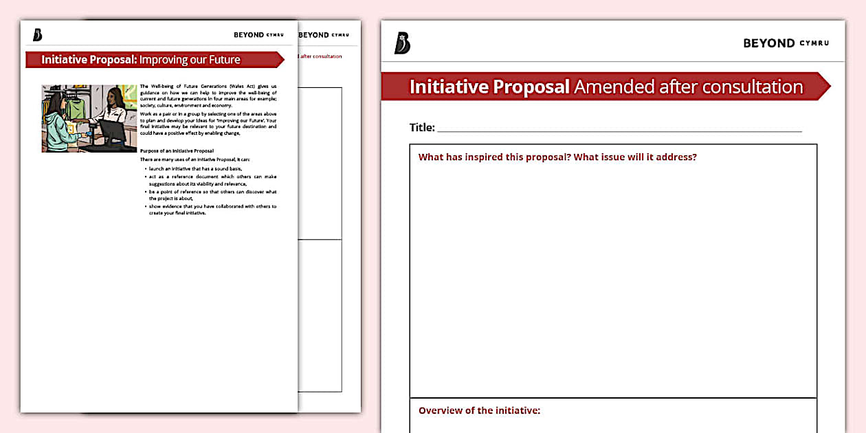 Future Destinations: Initiative Proposal Plans - Twinkl