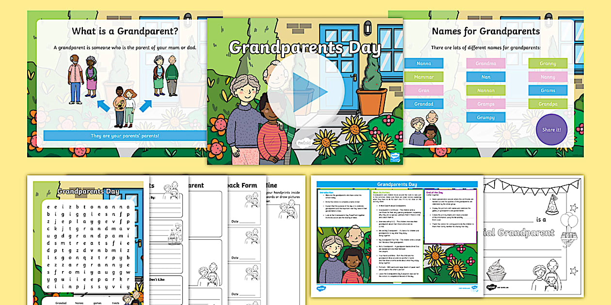 Grandparents' Day Worksheets | Grandparents' Day | Twinkl