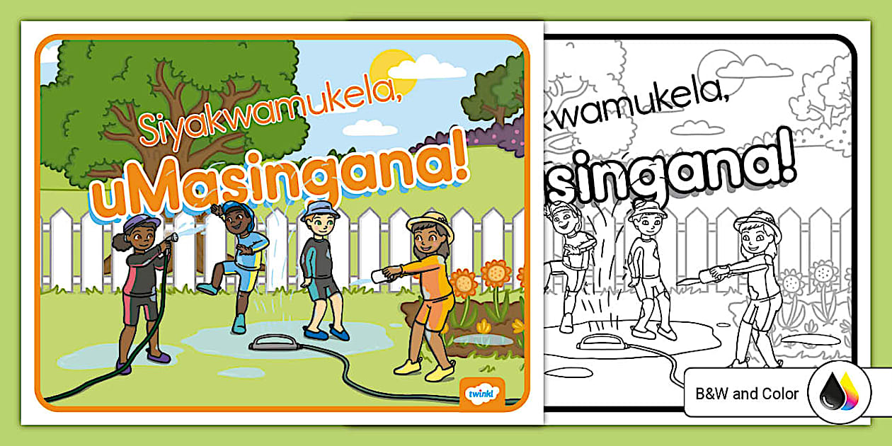 Siyakwamukela, uMasingana! Iphosta (teacher made) - Twinkl
