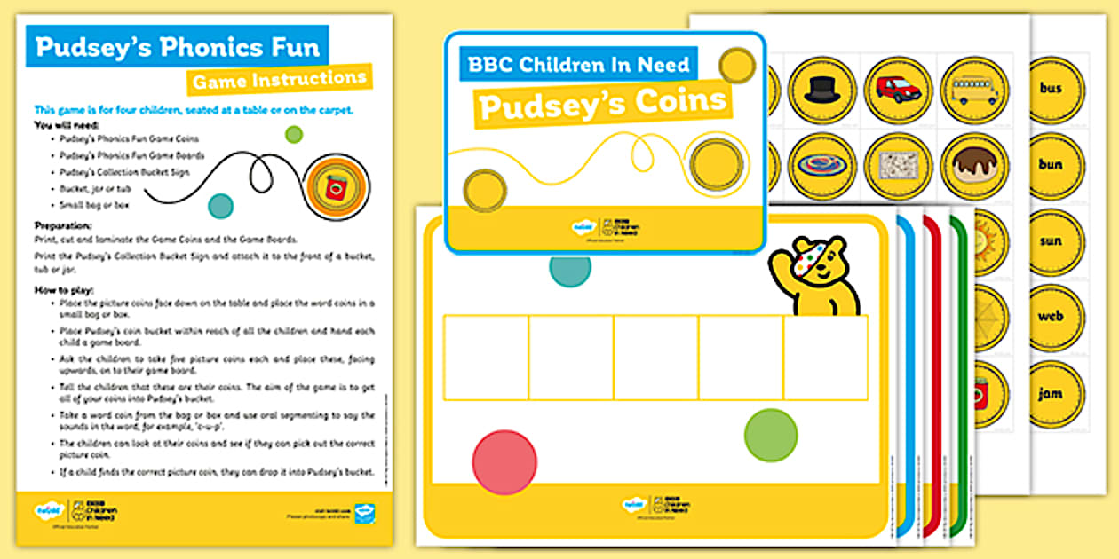 FREE! - BBC Children in Need Game: Pudsey's Phonic Fun | KS1
