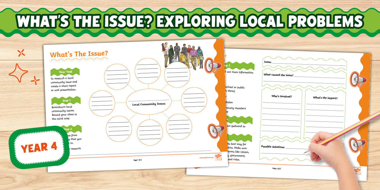 What's The Issue? Exploring Local Problems (teacher made)