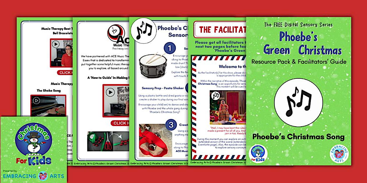 Phoebe's Green Christmas Digital SEND Sensory Show: Phoebe's Christmas Song