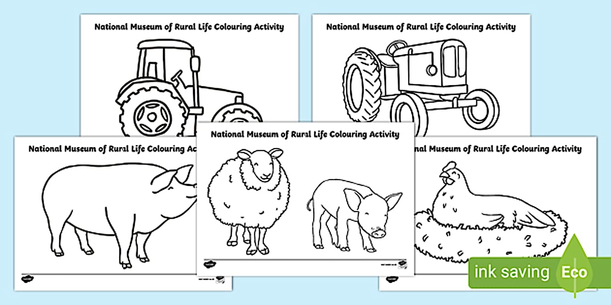 National Museum of Rural Life Colouring Activity | Twinkl