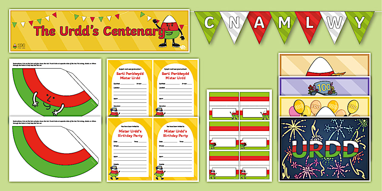 Urdd Centenary Party Pack | Twinkl Party | Wales - Twinkl