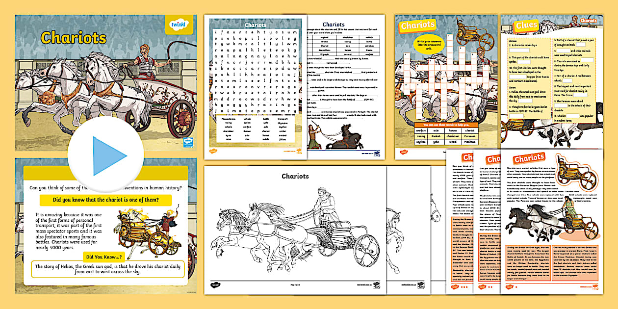 All About Chariots Resource Pack | Twinkl - Twinkl