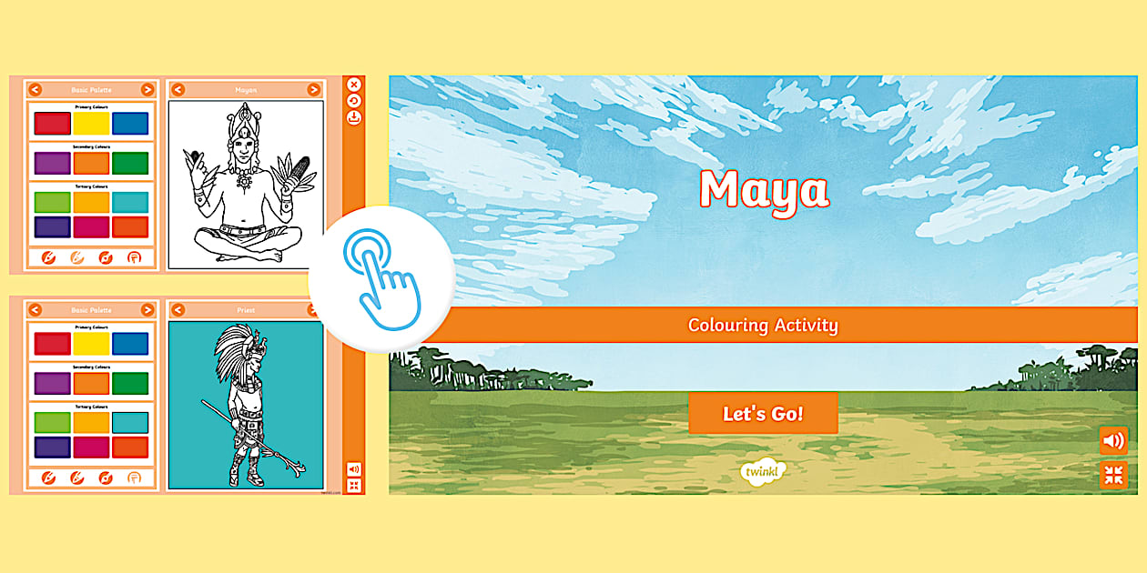 Maya Civilisation Colouring Activity | Twinkl Go! - Twinkl