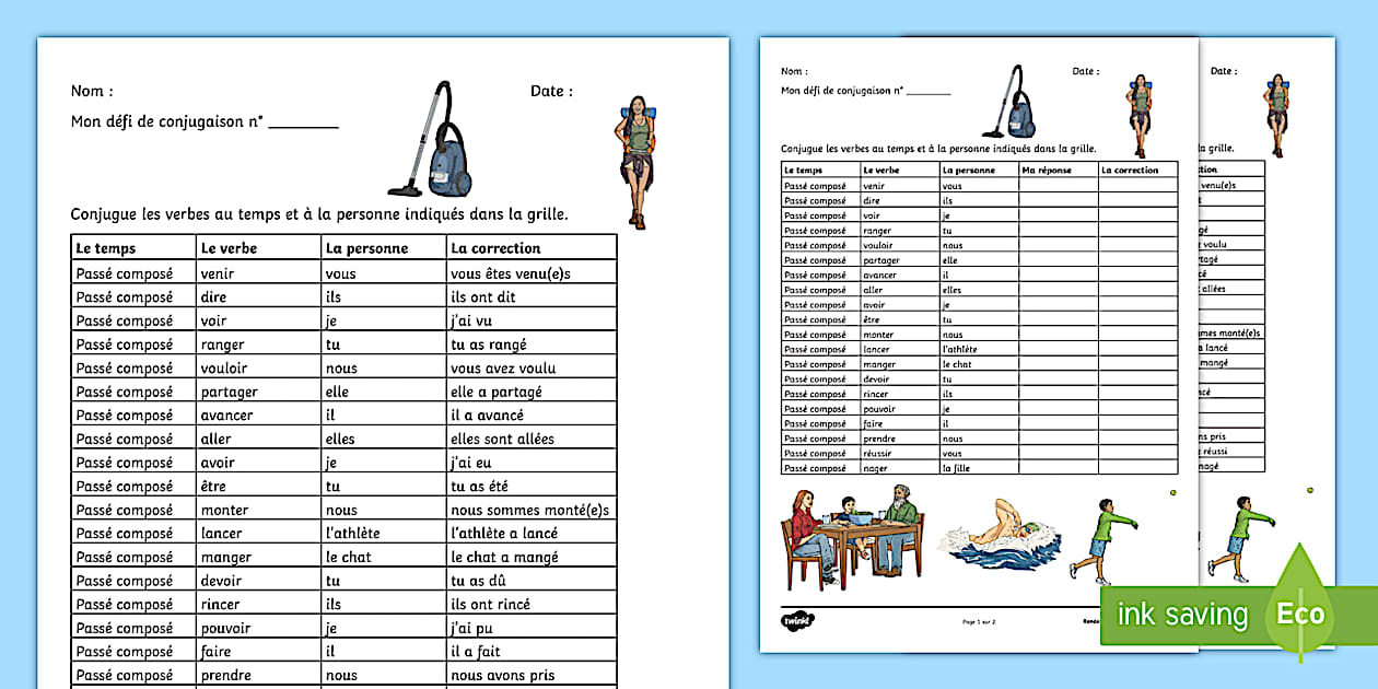Défi de conjugaison : Les verbes clés au passé composé