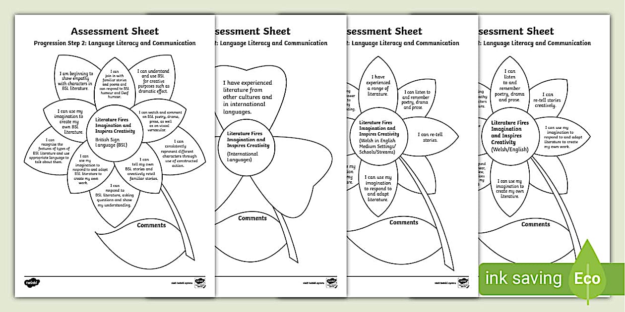 CfW Year 2 Writing Genres - PS2 Literacy Assessment Sheet